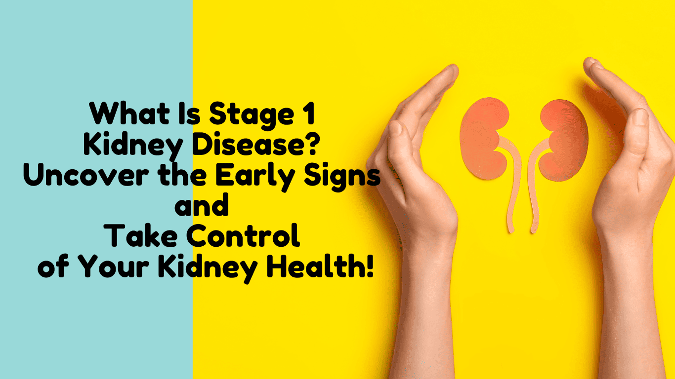 What is stage 1 kidney disease?