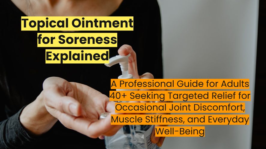 Topical Ointment for Soreness for Adults 40+ | Targeted Joint